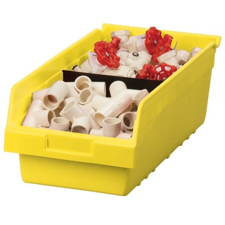 Akro-Mils Stack Bin, Industrial Grade Polymer, Yellow 30088YELLO | Zoro