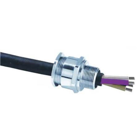 Appleton Electric Cable Connector, 1/2 in., Straight, Silver ...