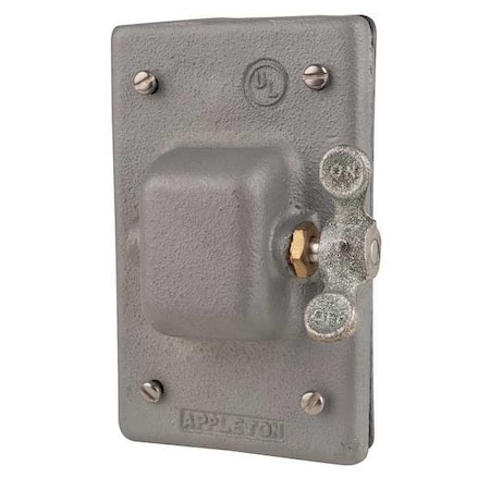 Appleton Electric 1 -Gang Vertical Weatherproof Cover, 2-13/16" W, 4-9/ ...