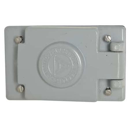 Appleton Electric 1 Gang -Gang Vertical Weatherproof Cover, 2-13/16 in ...