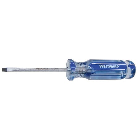 Westward General Purpose Slotted Screwdriver 3/16 in Round 10J215 | Zoro
