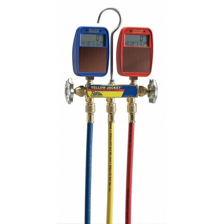 Yellow Jacket Mechanical Manifold Gauge Set, 2-Valve 41615 | Zoro