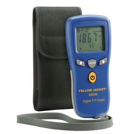 Yellow Jacket Digital Pressure Temperature Chart 69096 | Zoro