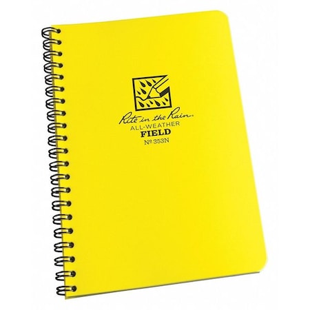 Rite In The Rain Spiral Notebook, Field, 4-5/8x7, 64Pg 353N | Zoro