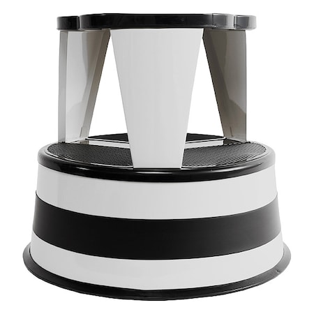 Cramer Rolling Step Stool, 350 lb Cap., 11 lb, Wht 1001-14 | Zoro