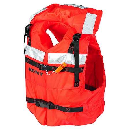 Kent Safety Life Jacket, Adult, Type I, Vest 100400-200-004-16 | Zoro