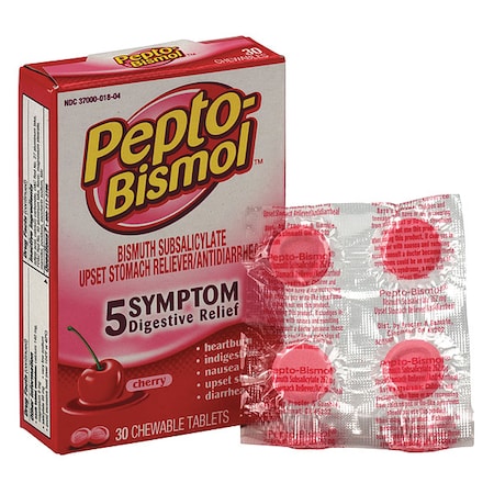 Pepto-Bismol Pepto-Bismol Antacids, Tablet, 262mg 51025 | Zoro