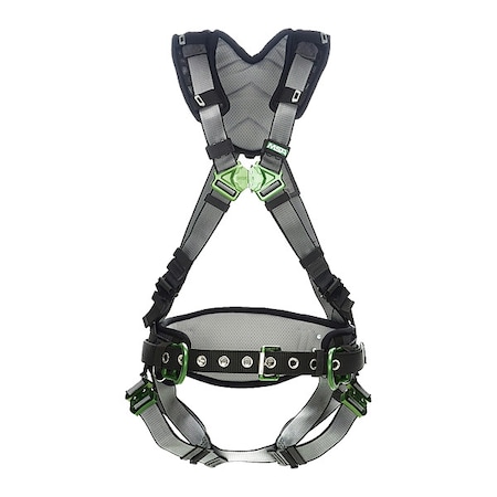 Msa Safety V-FIT Full Body Harness, XS, 400 lb., Quick-Connect Chest ...