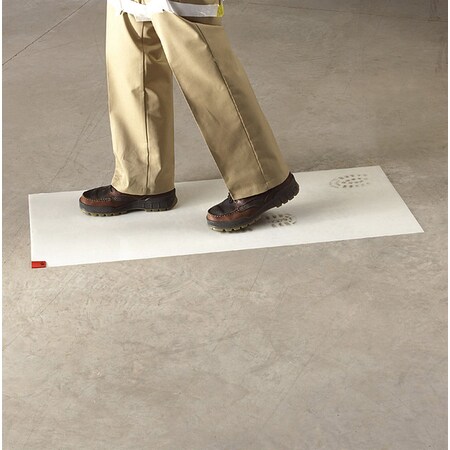 3M Clean-Walk Mat, 25"x45", 60 sheets/pk, PK4 5836 | Zoro