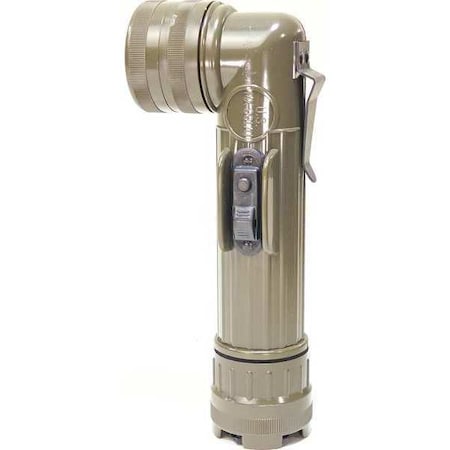 Fulton Industries Handheld Flashlight, Right Angle, Military N47-2 | Zoro