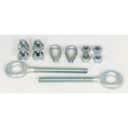 Kh Industries Festoon Hardware Kit, 1/4 In Wire Rope FTSW-HW-KIT | Zoro