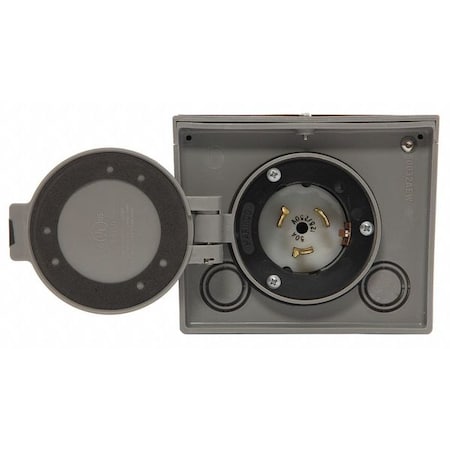 Generac 50 Amp Power Inlet Box, 125/250V, raintight resin, NEMA CS6365 ...