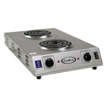 Cadco Hot Plate, Double, Tubular, 120V CDR-1TFB | Zoro