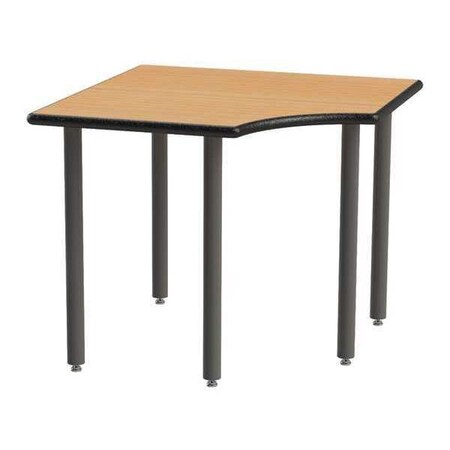 Greene Manufacturing Corner Table, Tubular Legs, 42"x42"x28"H, 42" W X ...