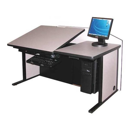Greene Manufacturing Drafting Station CAD/Dft., w/Wire Comp, Dft 36"x30 ...