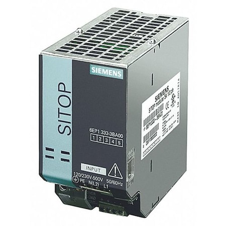 Siemens Dc Power Supply, 85 to 264VAC, 176 to 550VAC, 24VDC, 120W, 5 ...