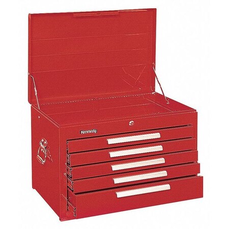 Kennedy Signature Top chest, 5 Drawer, Red, Steel, 29" W x 20" D x 18-3 ...