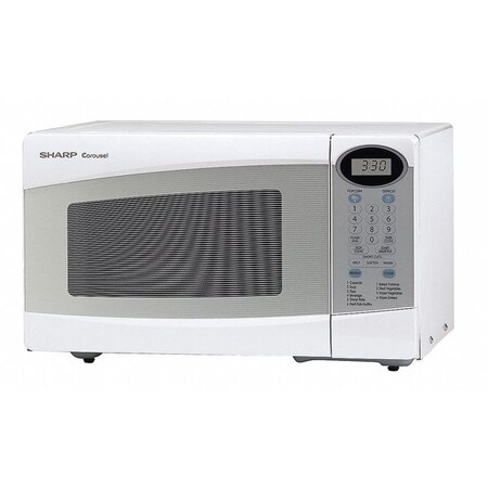 Sharp White Microwave 0.80 cu. ft. 800 Watts 12F637 | Zoro