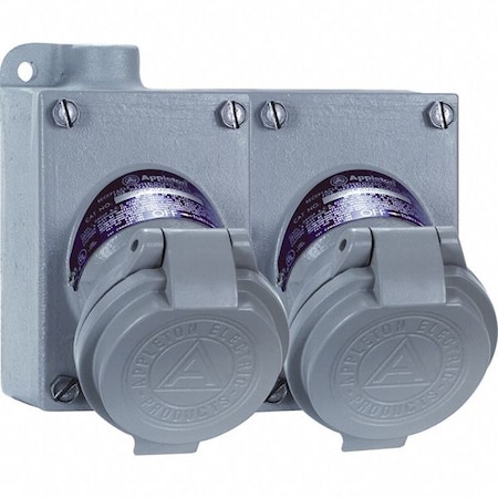 Appleton Electric 2W 3P 20A Hazardous Pin & Sleeve Receptacle 120 ...