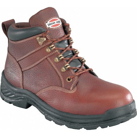 Iron Age Size 7-1/2 Men's 6" Work Boot Steel Work Boots, Brown IA0100 ...
