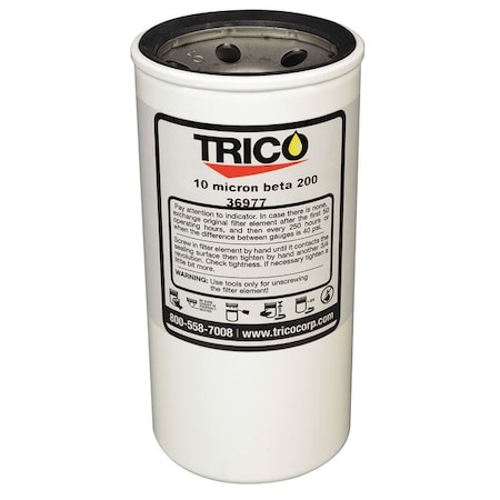 Trico Oil Filter for Hand Held Cart, 10 Microns 36977 | Zoro