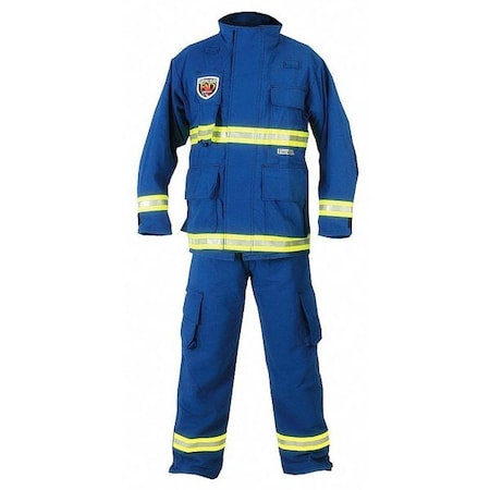 Fire-Dex EMS Jacket, L, Royal Blue PCCROSSTECHEMS-L | Zoro