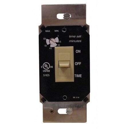 Marktime Fan Light Time Switch, 3 Pos, 500W, 120V, Iv 42503 | Zoro