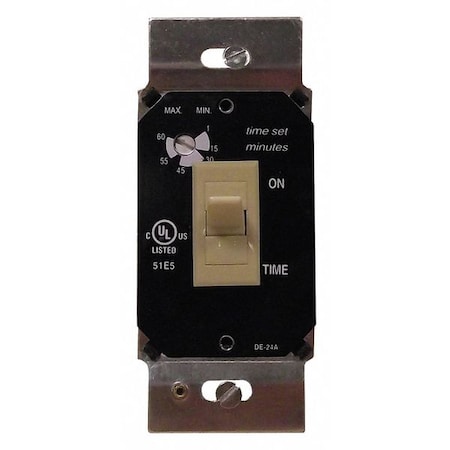 Marktime Fan Light Time Switch, 2 Pos, 500W, 120V, Iv 42513 | Zoro