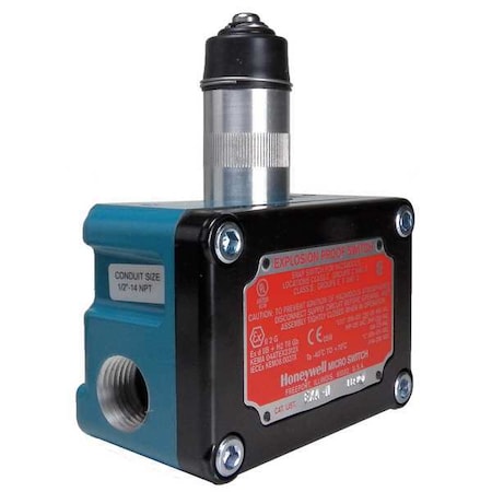 Honeywell Explosion Proof Limit Switch, Plunger, 1NC/1NO, 10A at 480V ...