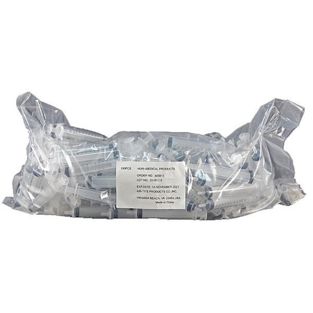 Air-Tite Syringe, Bulk, 10mL Luer Lock, PK130 MLB10 | Zoro