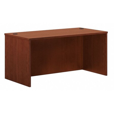 Hon Basyx Office Desk Shell, 30 in D X 29 in H, Medium Cherry, Laminate ...