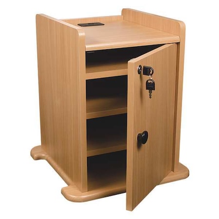 Mooreco Cabinet, Optional, Presentation Cart, Teak 34459 | Zoro