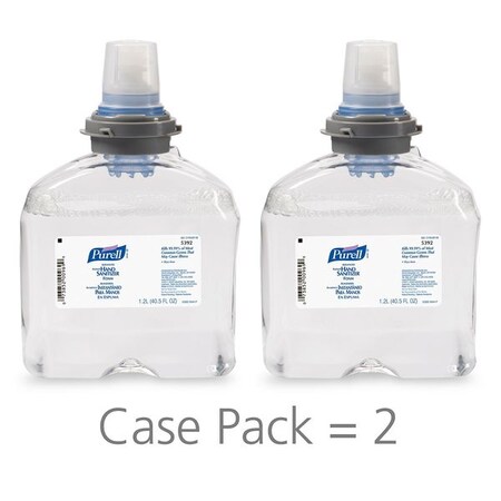 Purell Hand Sanitizer, Foam, 1200mL TFX Refill, PK2 5392-02 | Zoro