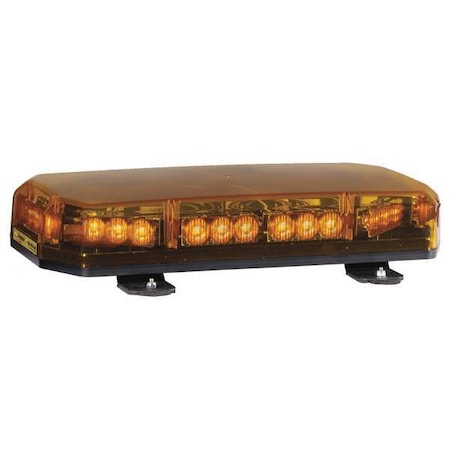 Code 3 Lo Mini Lightbar, LED, Ambr, Perm, 17-5/8 In SHL10A | Zoro