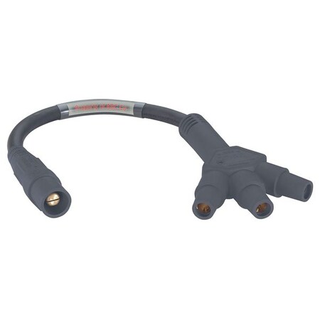 Leviton Cabled Triple Connector, Blk, Male, Taper 16A33-UE | Zoro