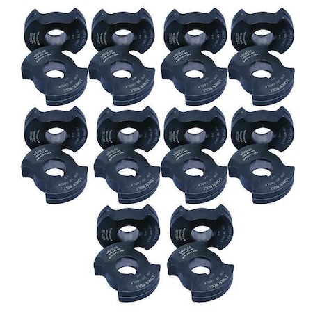 Loos Straight Shank Terminal Die Kit, 10 Sizes M2-S-KIT | Zoro