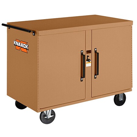 Knaack STORAGEMASTER™ Jobsite Mobile Workbench, 46-1/4" W x 25" D x 37 ...