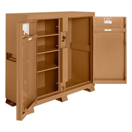 Knaack Model 111 JOBMASTER Jobsite Cabinet, Tan, 60" W x 24" D x 60" H ...