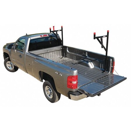 Weather Guard Truck Ladder Rack, Steel, 23 x3x57, Blk/Red 1450 | Zoro