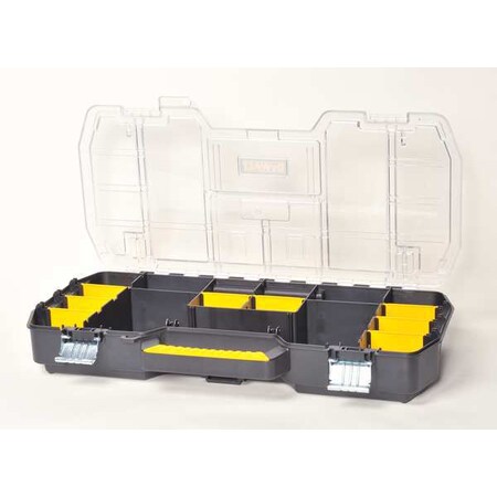 Dewalt Tool Tote With Organizer, Plastic, Black, 24 in W x 12-3/4 in D ...