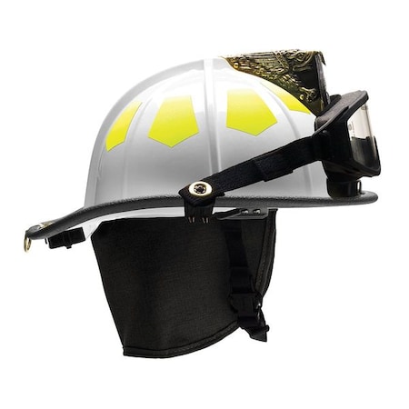 Bullard Fire Helmet with TrakLite, Fiberglass, 6-Point Sure-Lock(R ...