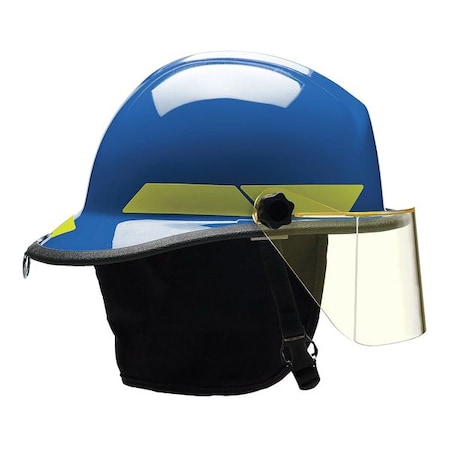 Bullard Fire Helmet, Blue, Fiberglass FXSBL | Zoro