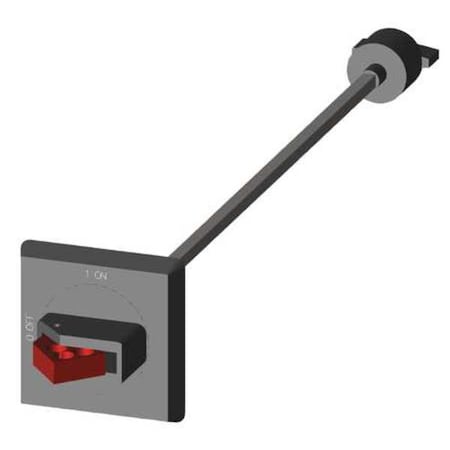 Siemens Door Mount Rotary Disconnect, 330mm, Black 3RV29260K | Zoro