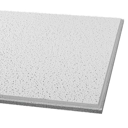 Armstrong Fine Fissured Ceiling Tile, 24 in W x 24 in L, Angled Tegular ...
