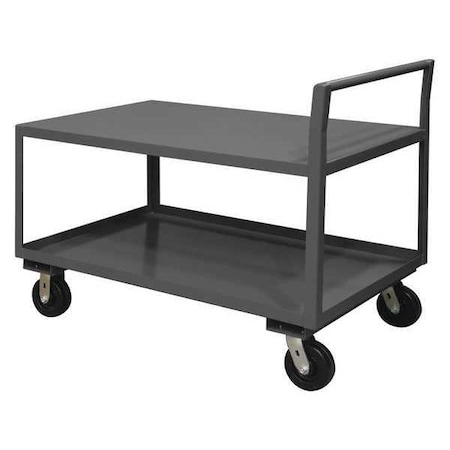 Durham Mfg Carts, Low Deck Service Truck, 24"x48", 14 ga. Steel, 2 ...