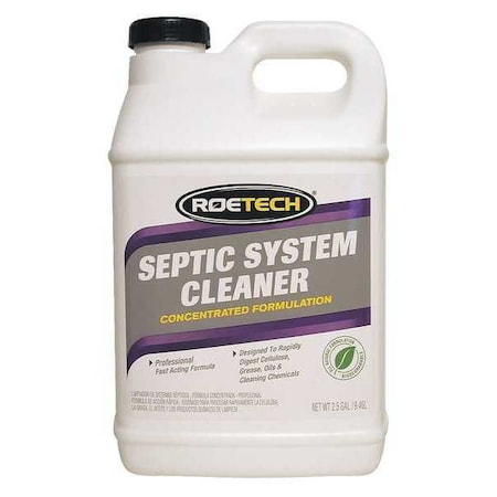 Roetech Septic System Cleaner, 2-1/2 gal. SSC-LC-2.5-1 | Zoro