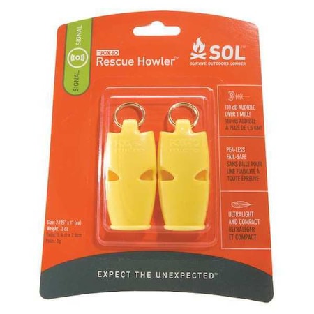 Sol Rescue Howler Whistle, PK12 0140-1002 | Zoro