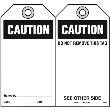 Idesco Safety Do Not Remove This Safety Tag, PK10 KAT265AC | Zoro