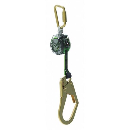 Msa Safety Self-Retracting Lifeline, 6 ft. Length, Clear/Green/Black ...