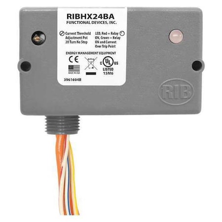 Functional Devices-Rib Enclosed, Relay/AC, Adj Current Sensor RIBHX24BA ...